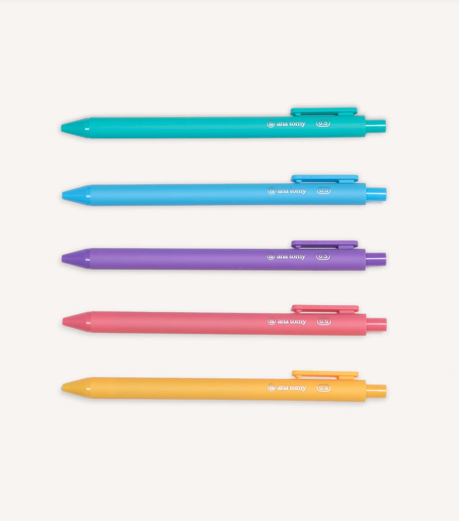 Gel Ink Pen—0.5mm Majestic Set (Pack of 5) – Ana Tomy