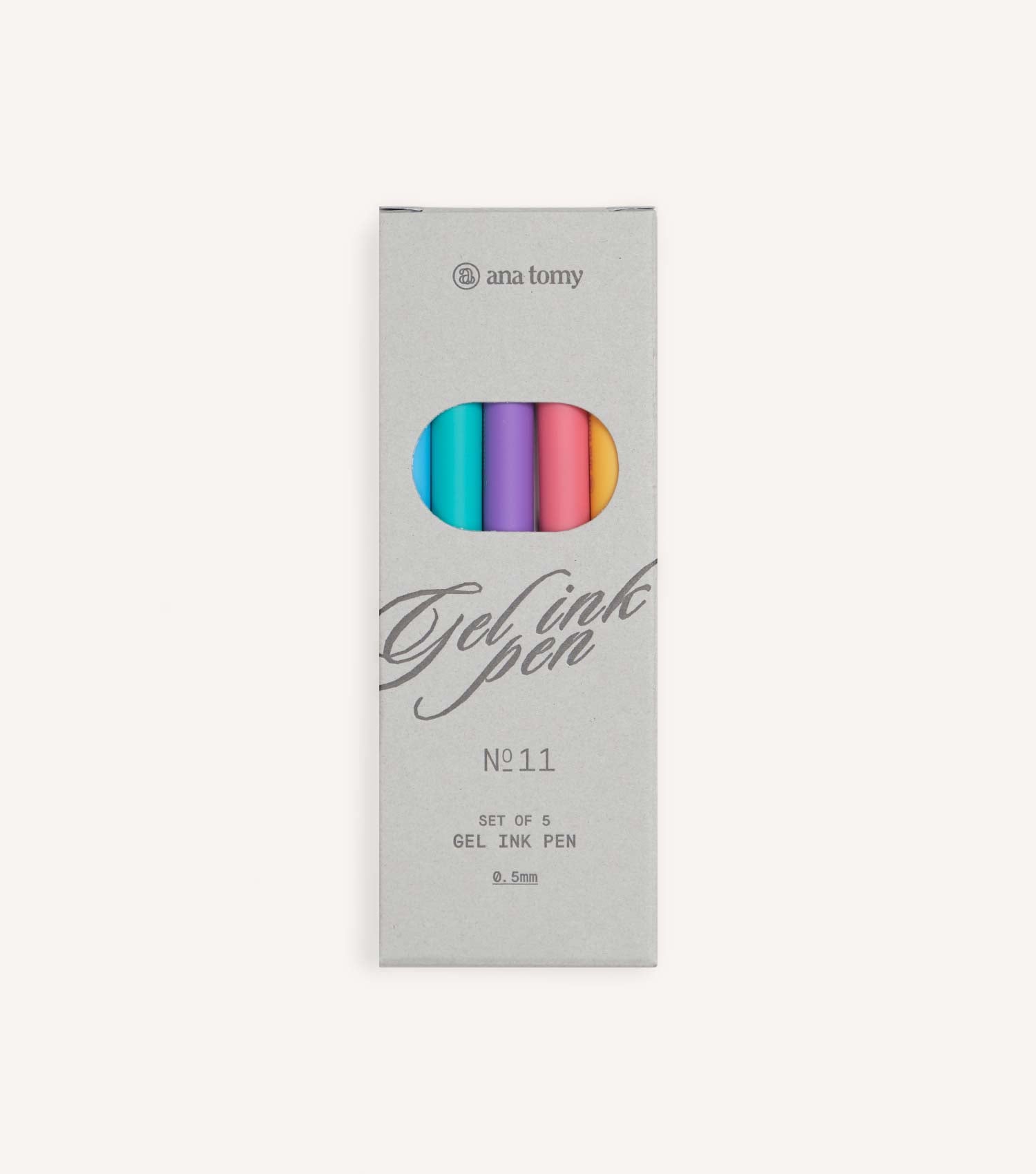 Gel Ink Pen—0.5mm Majestic Set (Pack of 5) – Ana Tomy