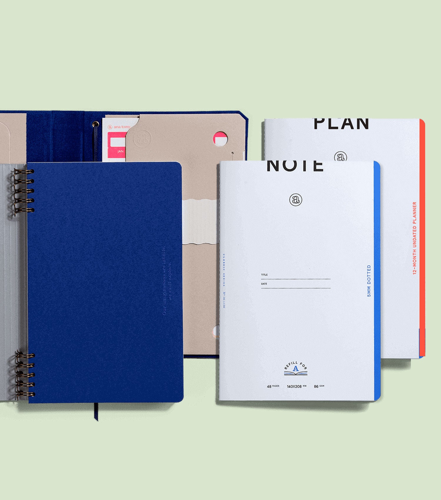 Taupe—A5s Trio Book – Ana Tomy