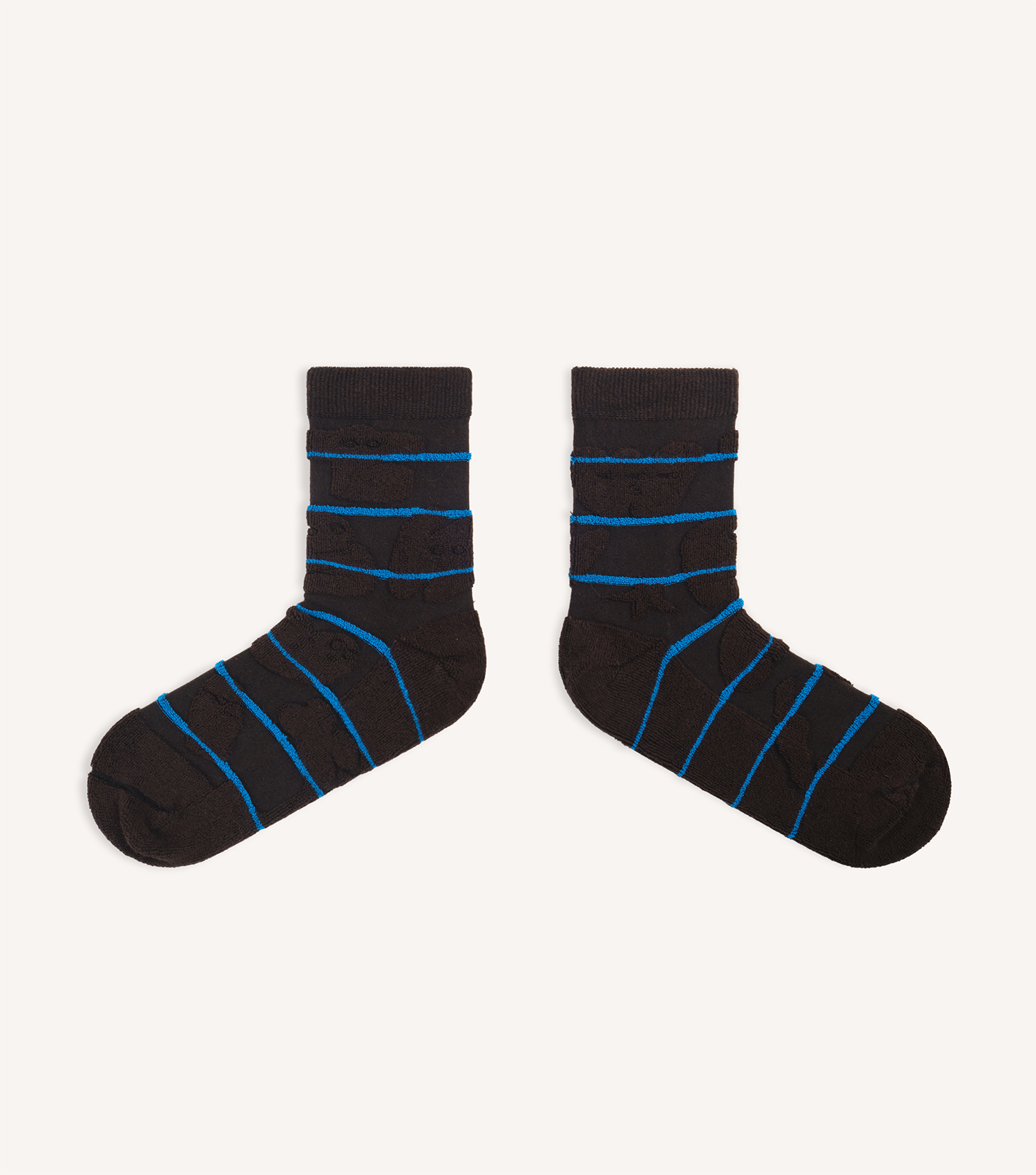 WAWW ‘WEIRD WE Dark Marine’—Reversible Mid Socks – Ana Tomy